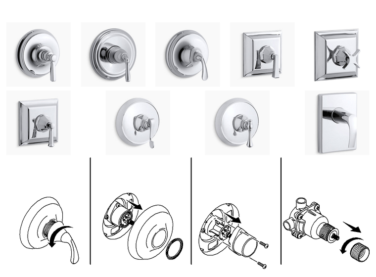 How to Remove Single-Control Bath or Shower Trim to Identify Valve