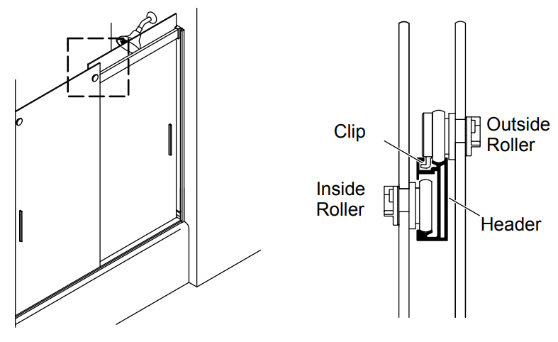 Levity® Shower Doors - Roller Installation and Adjustment